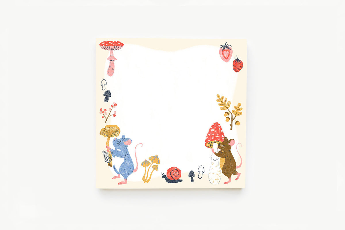 Field Mice Foraging Mini Note Pad - Woodlark Shop